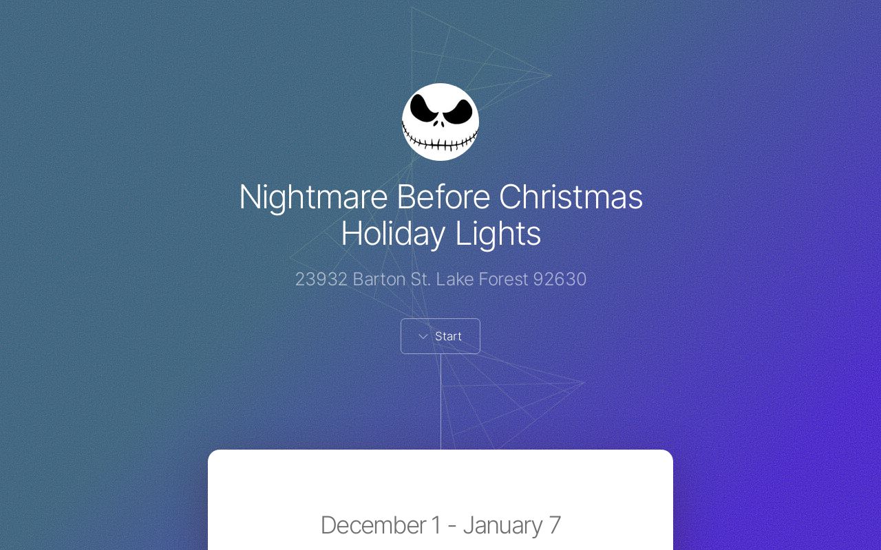 Nightmare Before Christmas Holiday Lights